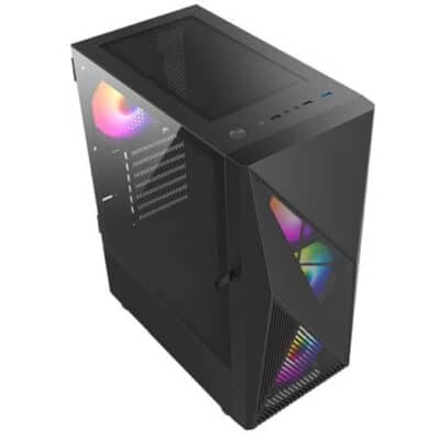 Vida Tempest Black ARGB Gaming Case - DTec Computers