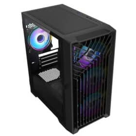 Vida Cyclone Black ARGB Gaming Case - DTec Computers